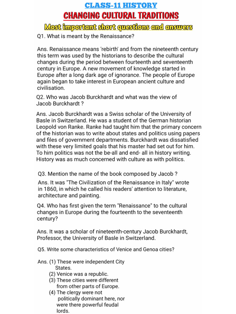 History CH 7 IMP | PDF