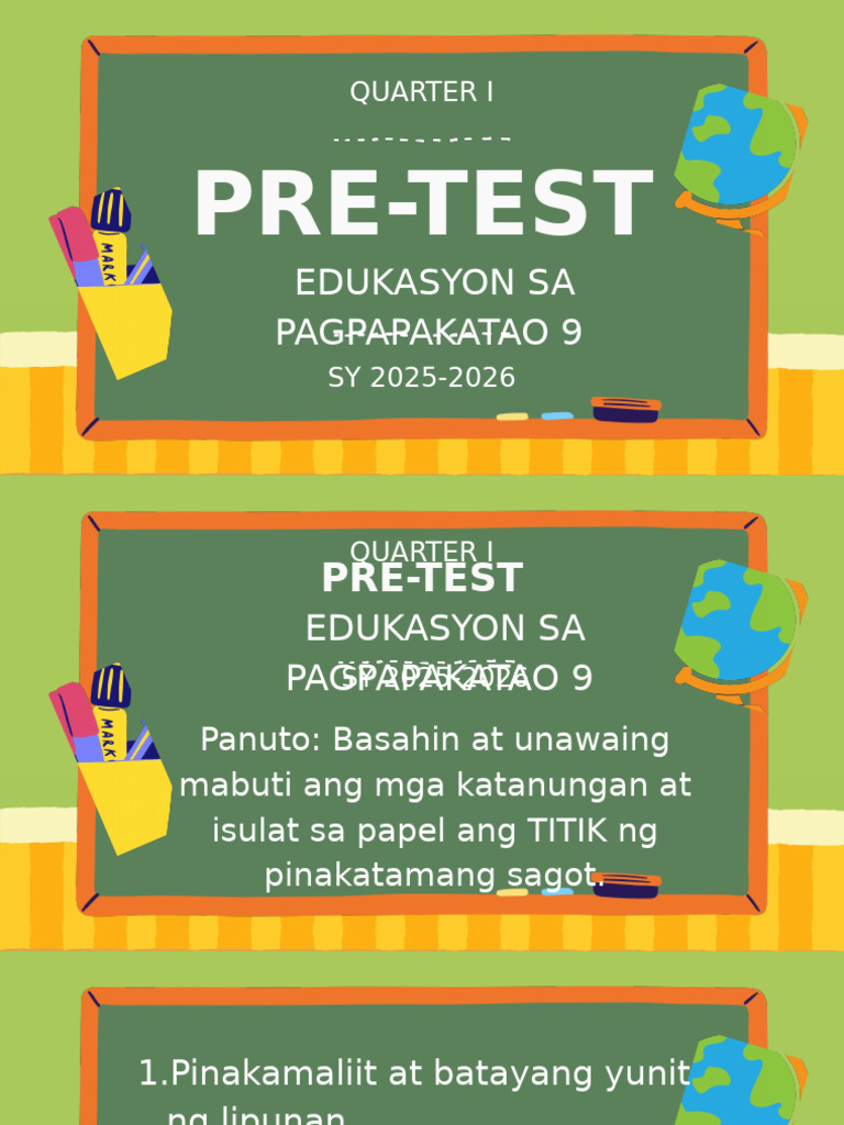 Esp9 Q1 Pre Test Pdf