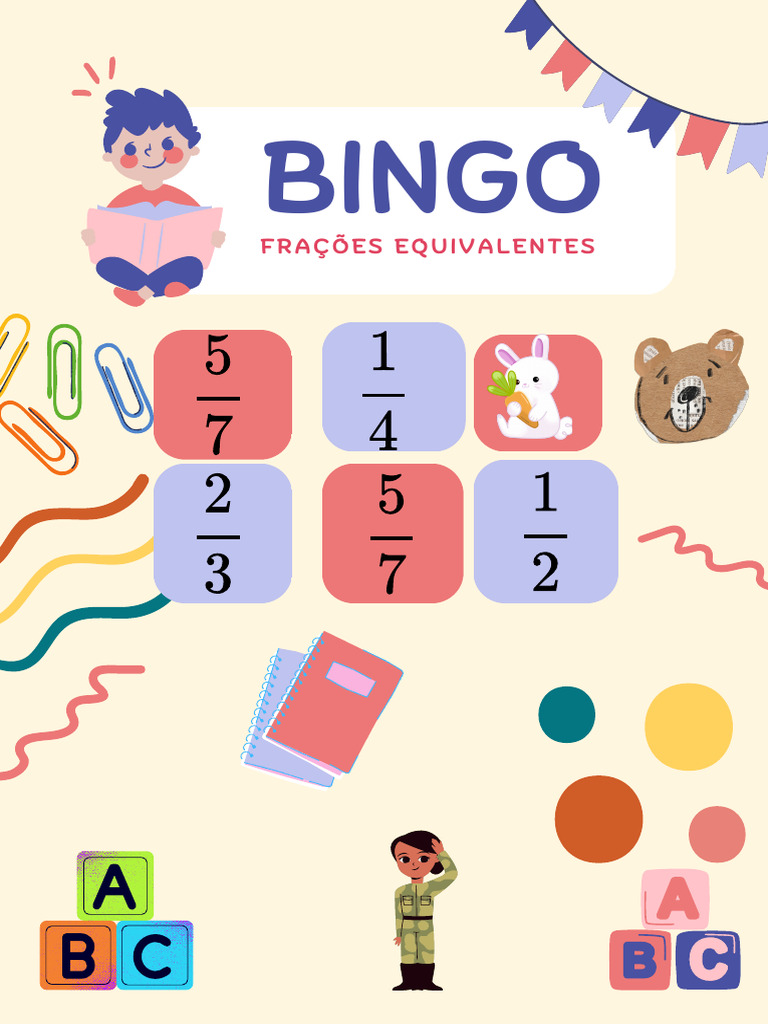 Bingo Das Frações Equivalentes | PDF