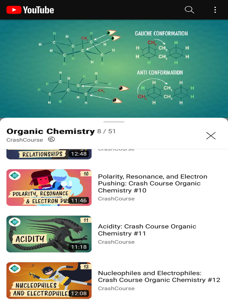 Cyclohexanes Crash Course Organic Chemistry #7 - YouTube | PDF