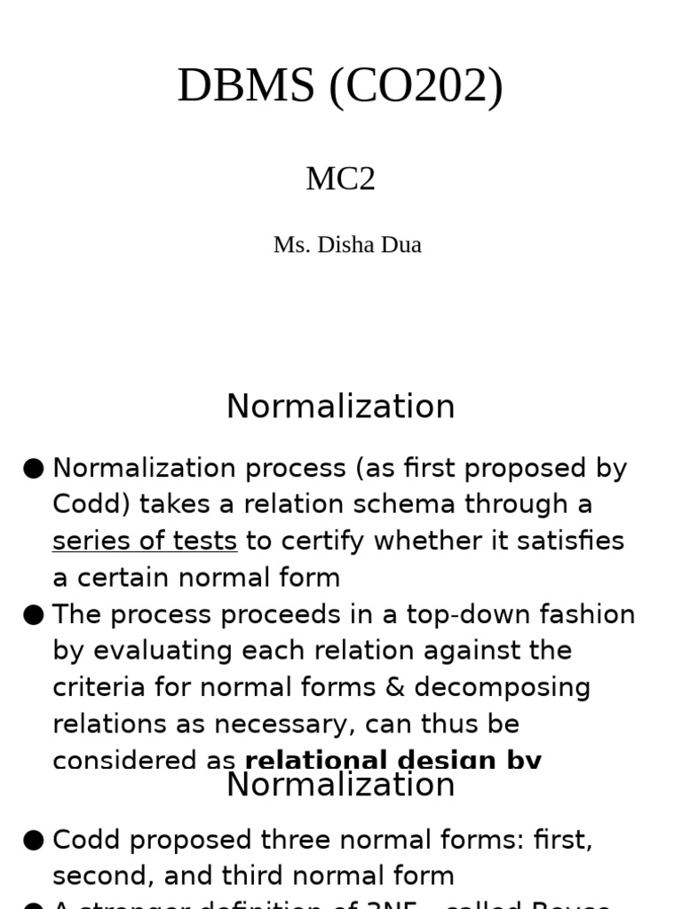 Understanding Database Normalization | PDF | Databases | Data Management