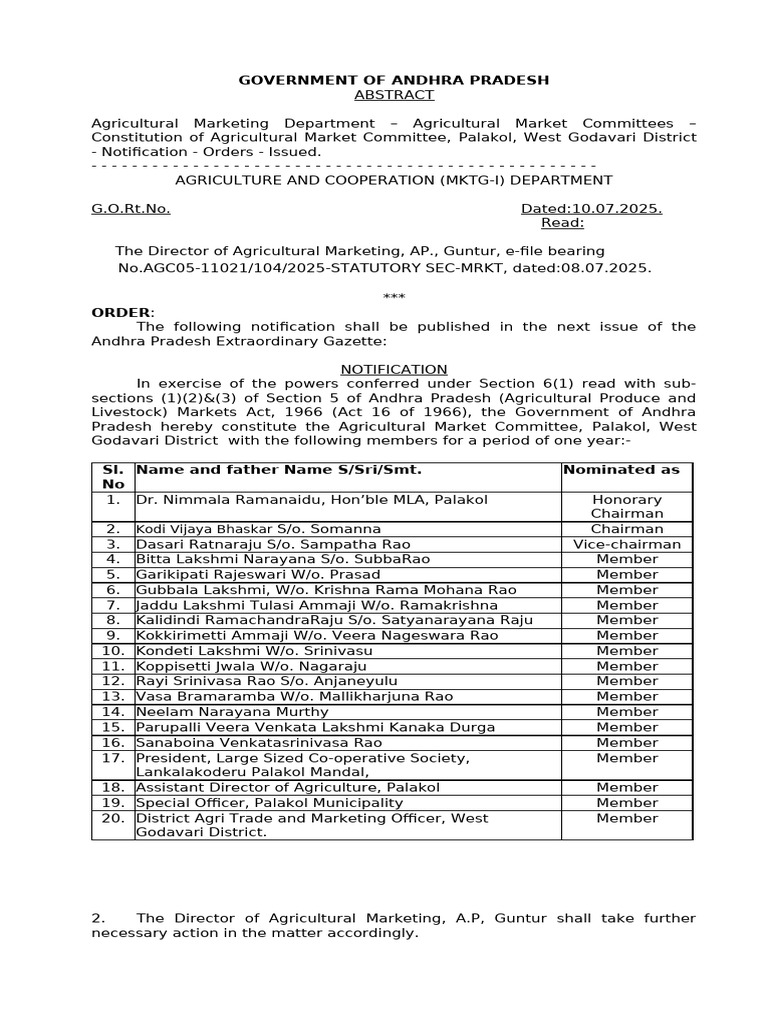 Palakol AMC GO - 1 10-07-2025 | PDF