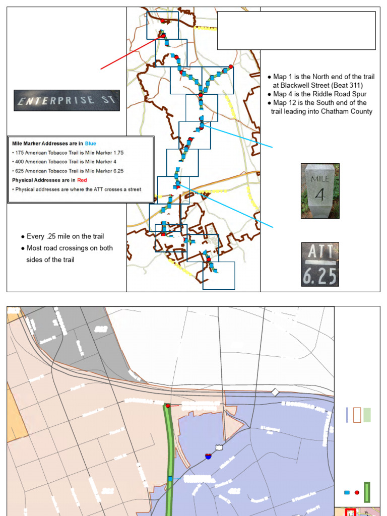 American Tobacco Trail Access Map | PDF