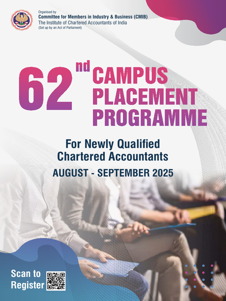 ICAI S 62nd Campus Placement For CAs 1752070072 | PDF | Business | Accounting