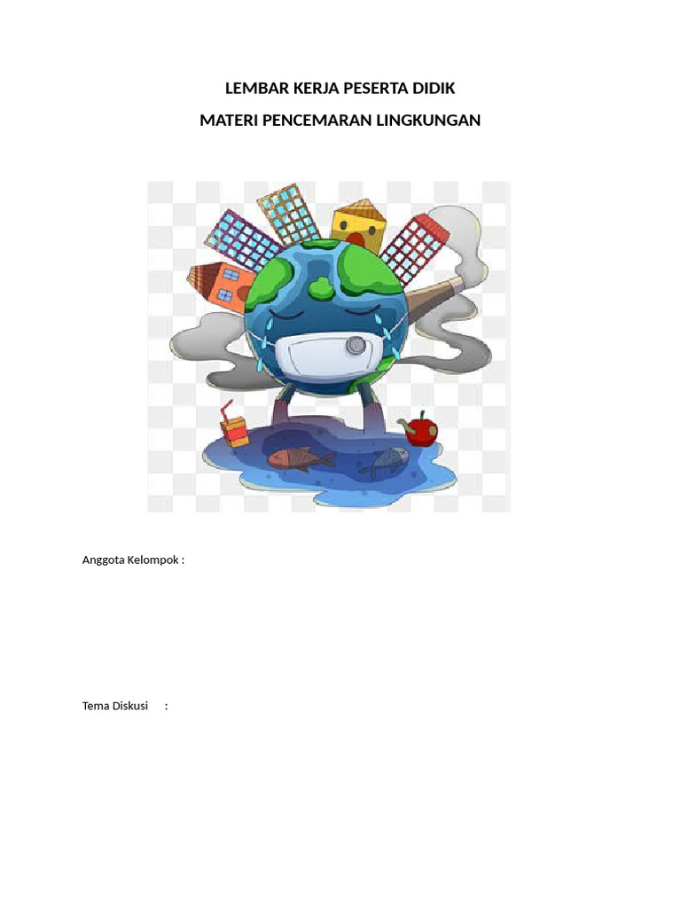 LKPD Pencemaran Lingkungan | PDF
