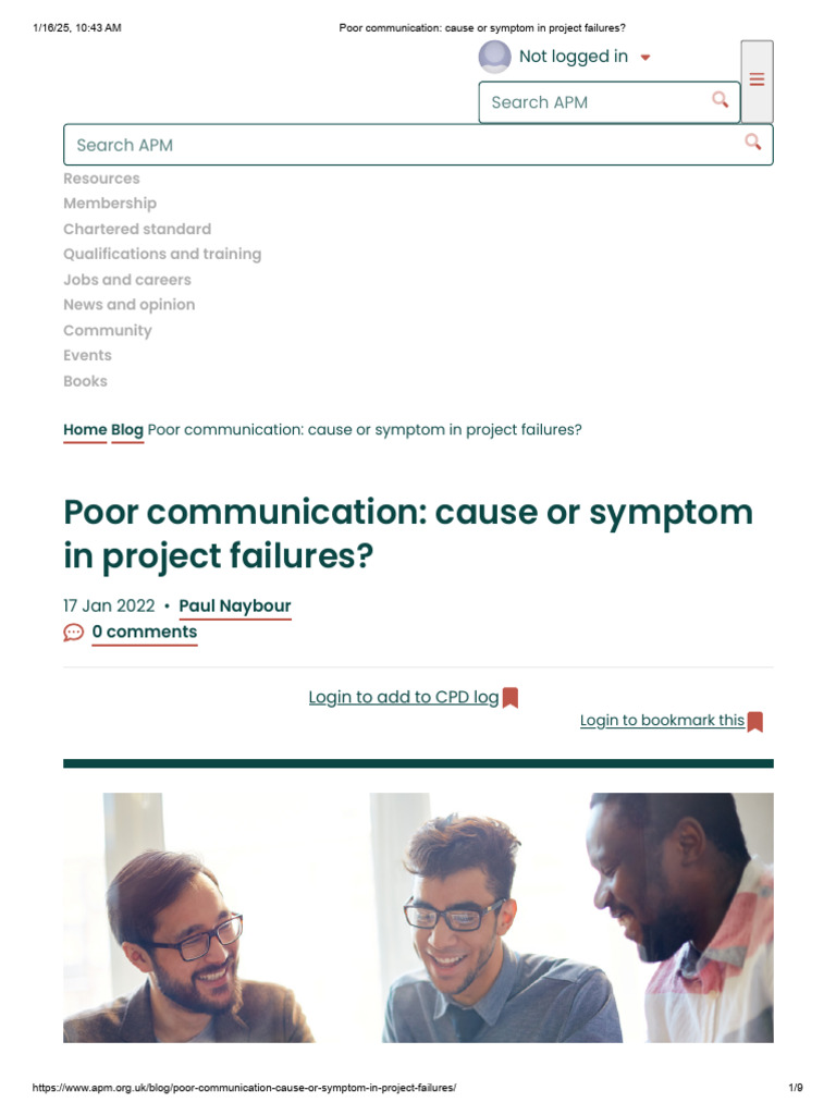 Poor Communication in Project Failures | PDF | Communication | Social ...
