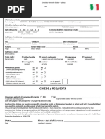 Italian Passport Form MOD 1 | PDF