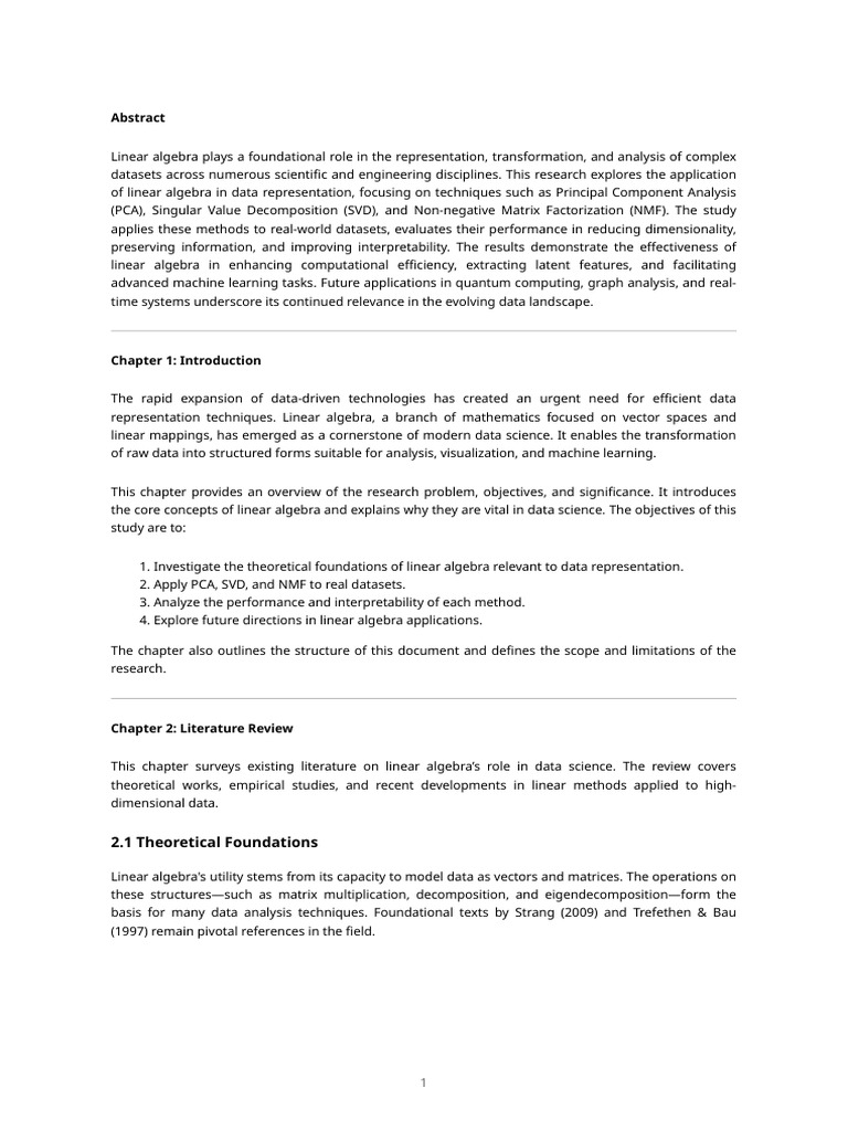 Linear Algebra Data | PDF | Principal Component Analysis | Linear Algebra