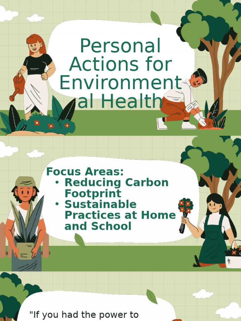Eco-Friendly Actions for Health | PDF