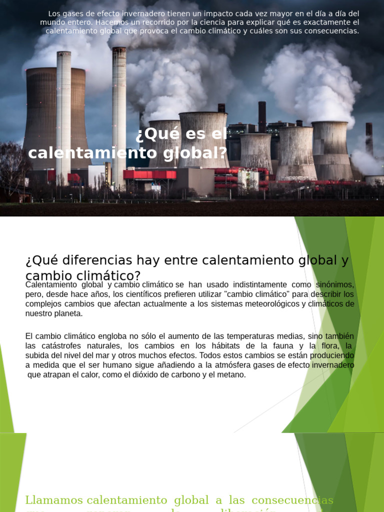Calentamiento Global | PDF | Gases de efecto invernadero | Cambio climático
