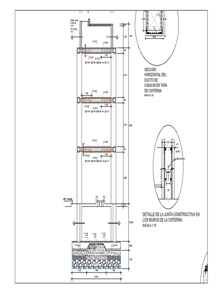 Cisterna y Tanque Elevado-Layout1 | PDF