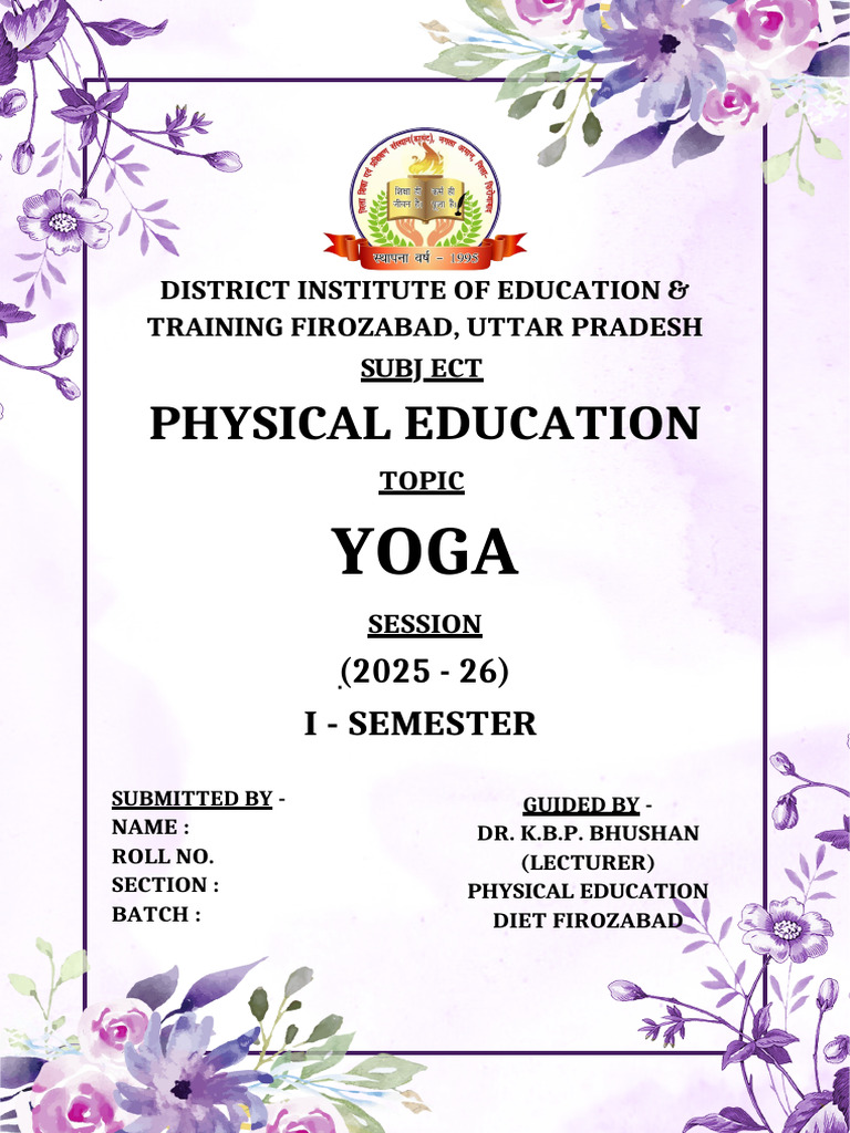 Yoga Project Front Page File | PDF