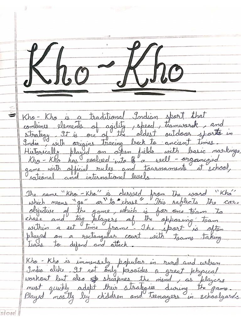Kho Kho | PDF