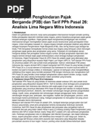 P3B Indonesia-Singapura: Manfaat dan Ketentuan | PDF