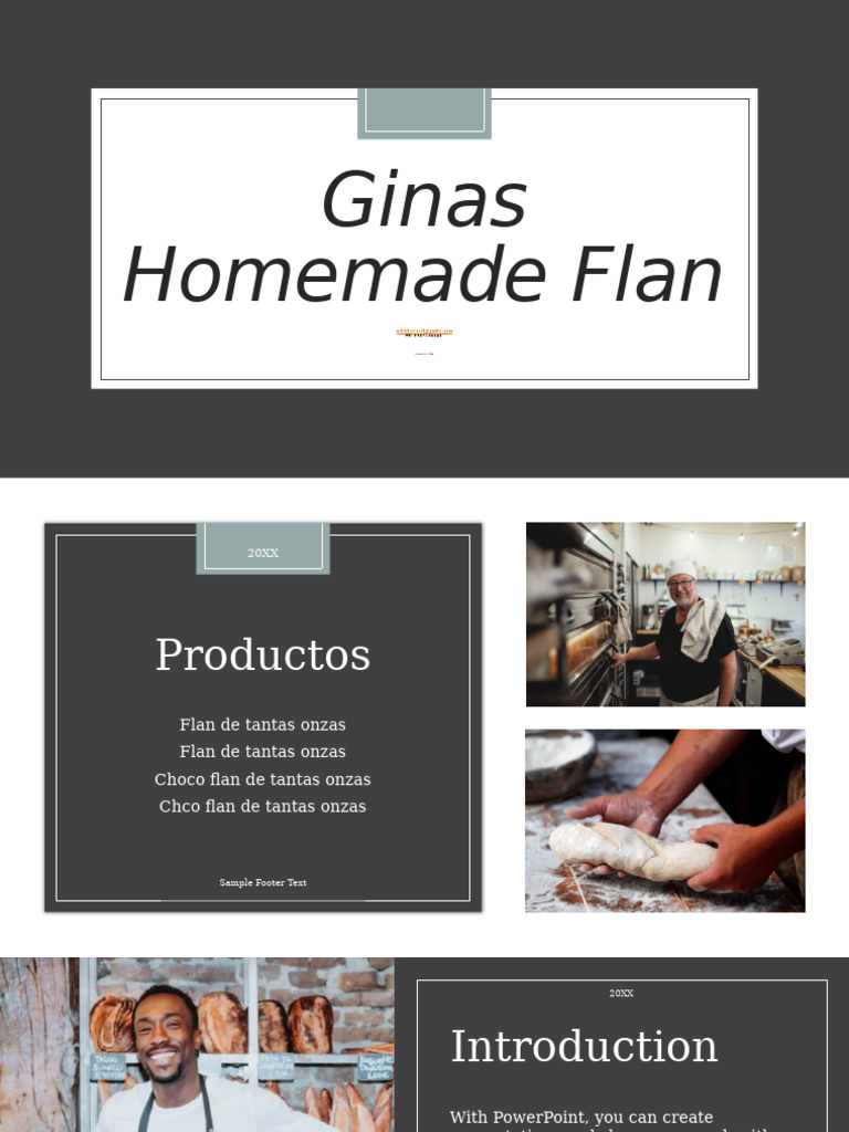 Ginas Homemade Flan | PDF | Microsoft Power Point | Software