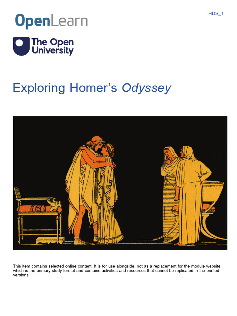 Exploring Homer S Odyssey | PDF | Penelope | Odyssey