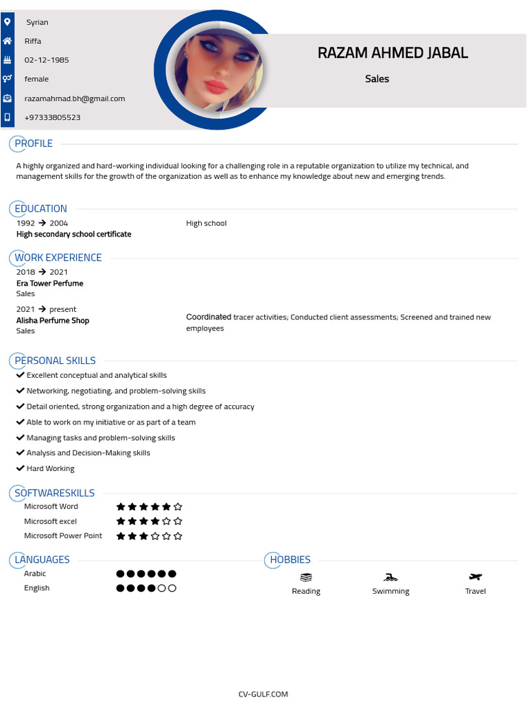 Razam Ahmed Jabal: Profile | PDF