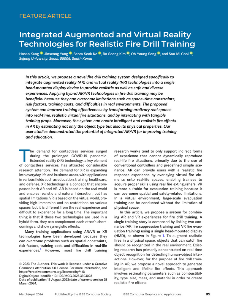 Integrated Augmented and Virtual Reality Technologies For Realistic ...