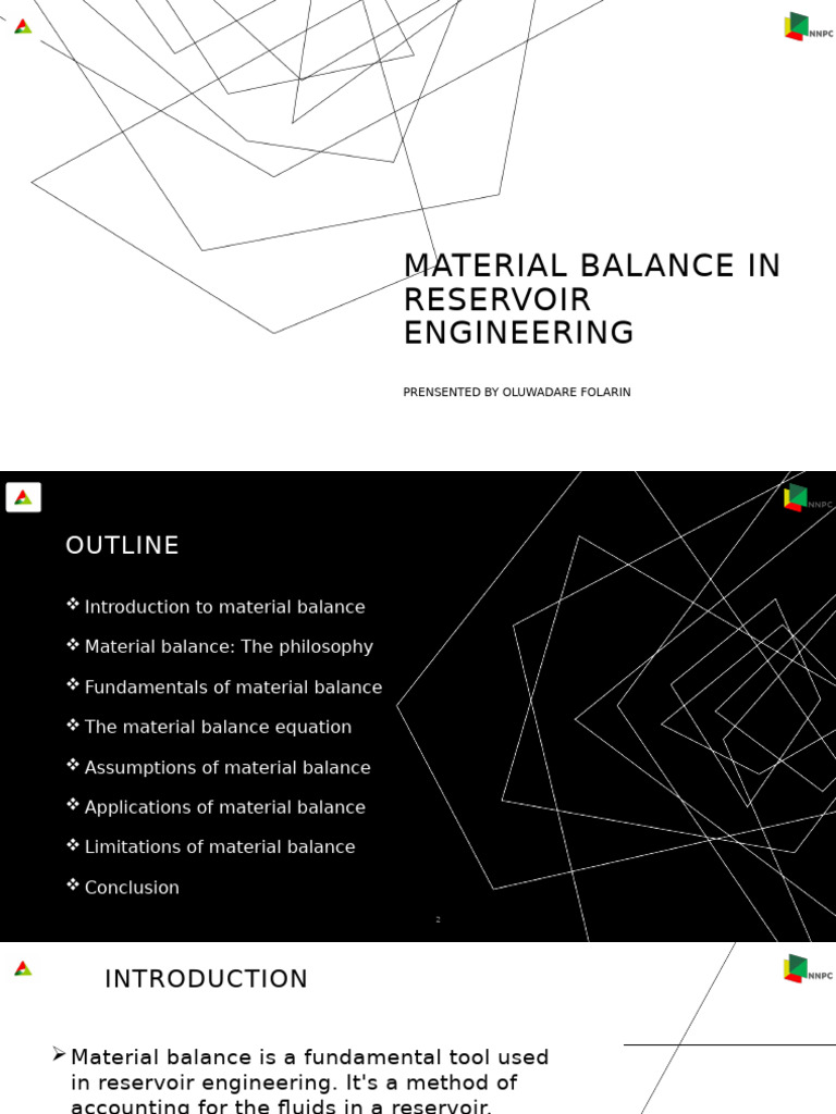 Material Balance in Reservoir Engineering | PDF | Petroleum Reservoir ...