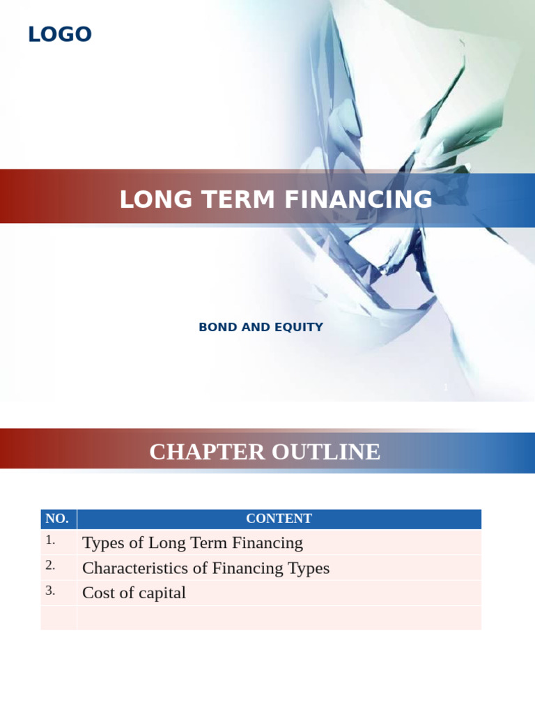 Long Term Financing Types Explained | PDF | Bonds (Finance) | Preferred ...