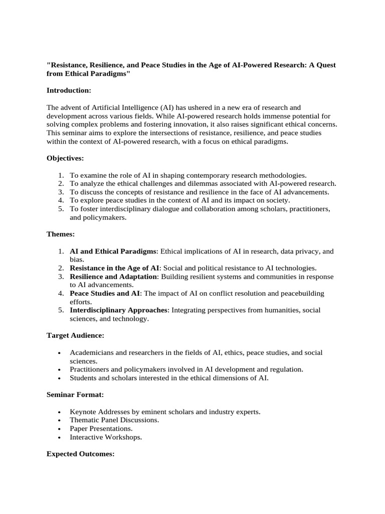 Concept Note Resistance National Conference SGC English Aruvithura ...