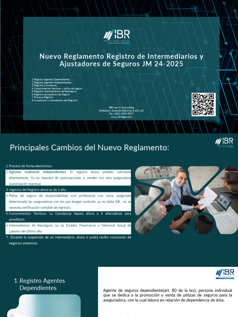 Nuevo Reglamento Registro Intermediarios JM 24-2025 | PDF | Seguro | Reaseguro