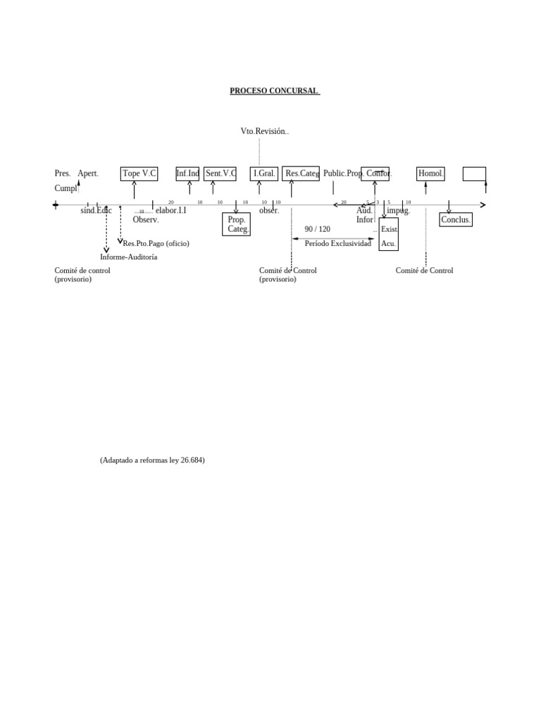 Cuadro Proceso Concursal | PDF