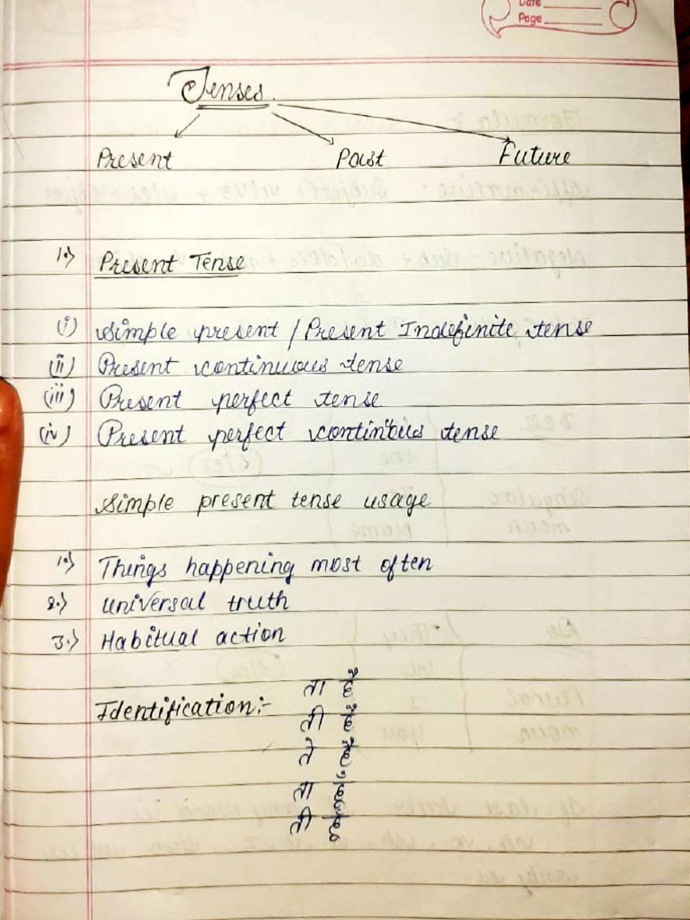 Tense Notes | PDF