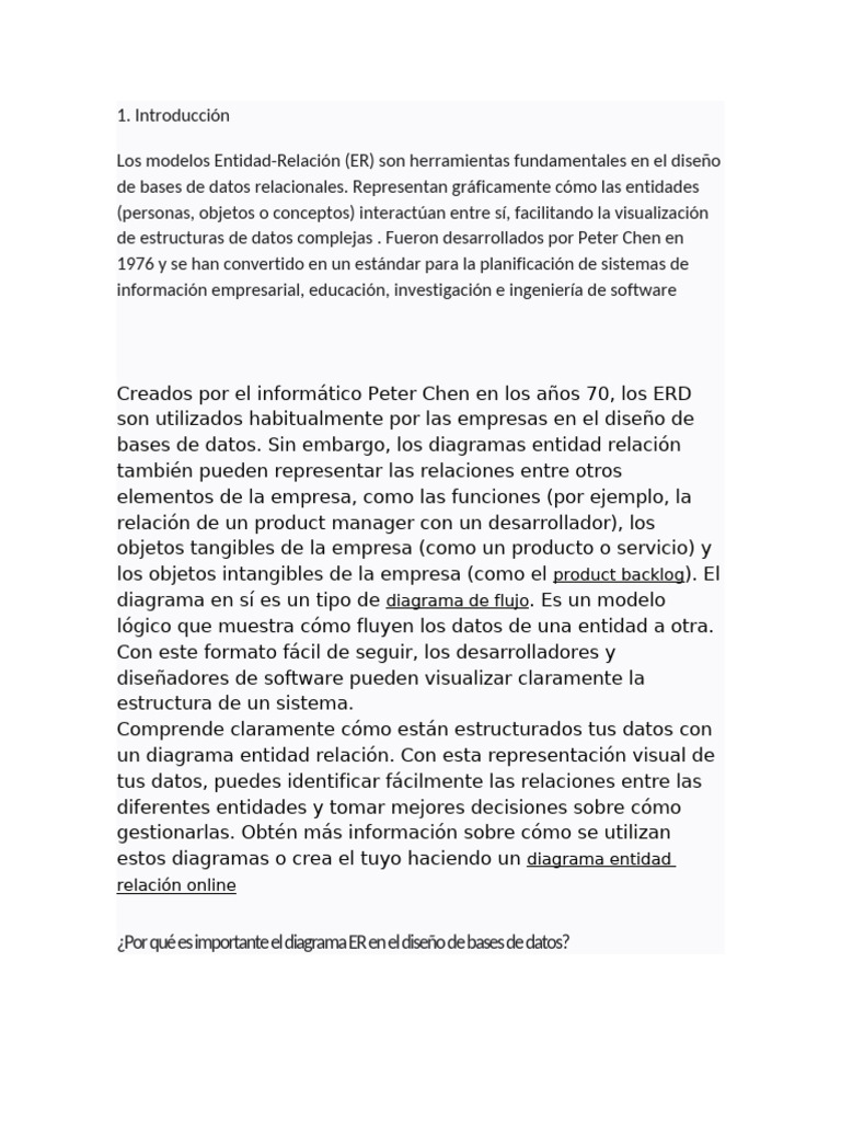 Creación de Diagramas ER Eficaces | PDF | Bases de datos | Software