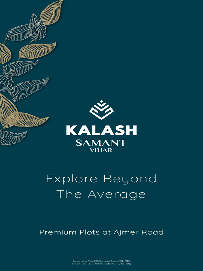 Samant Vihar: Premium Plots in Jaipur | PDF