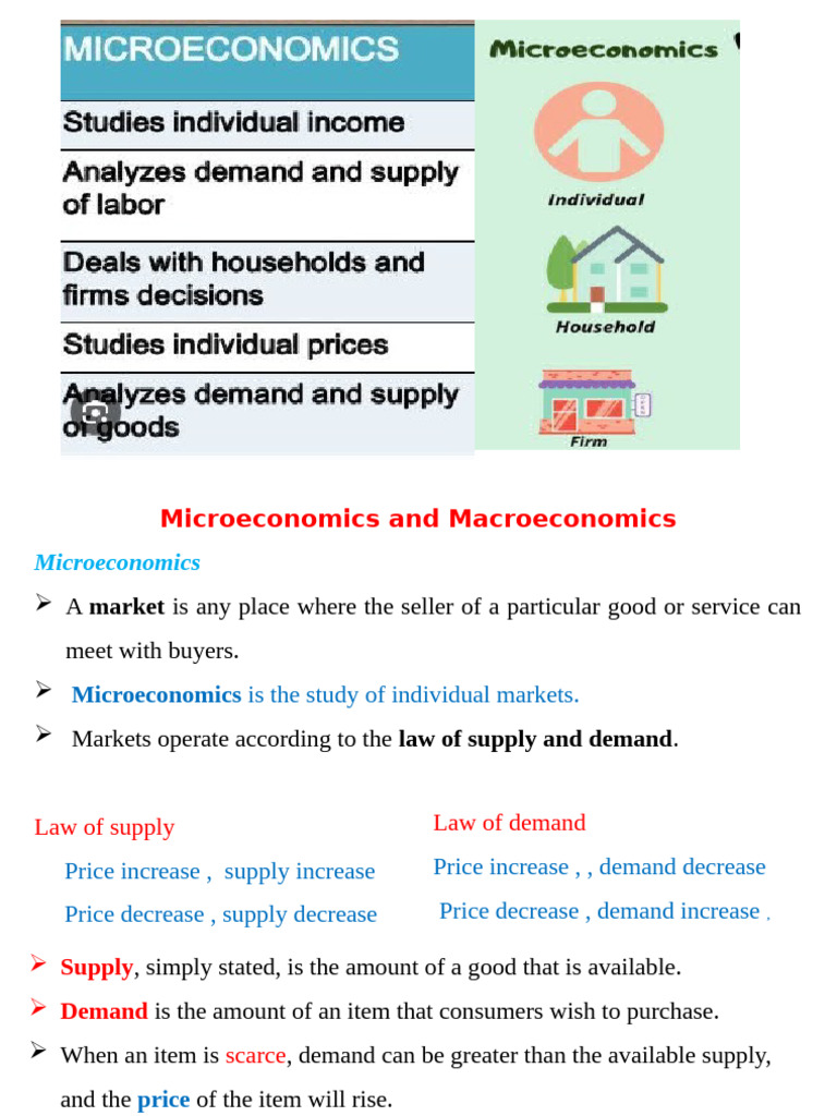 Microeconomics and Macroeconomics | PDF | Supply And Demand | Inflation