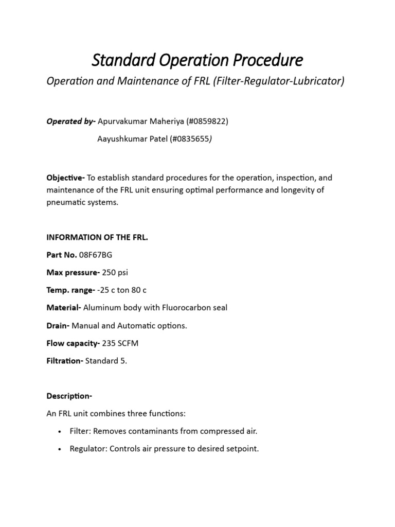 Fluid SOP 1 Week #7 | PDF