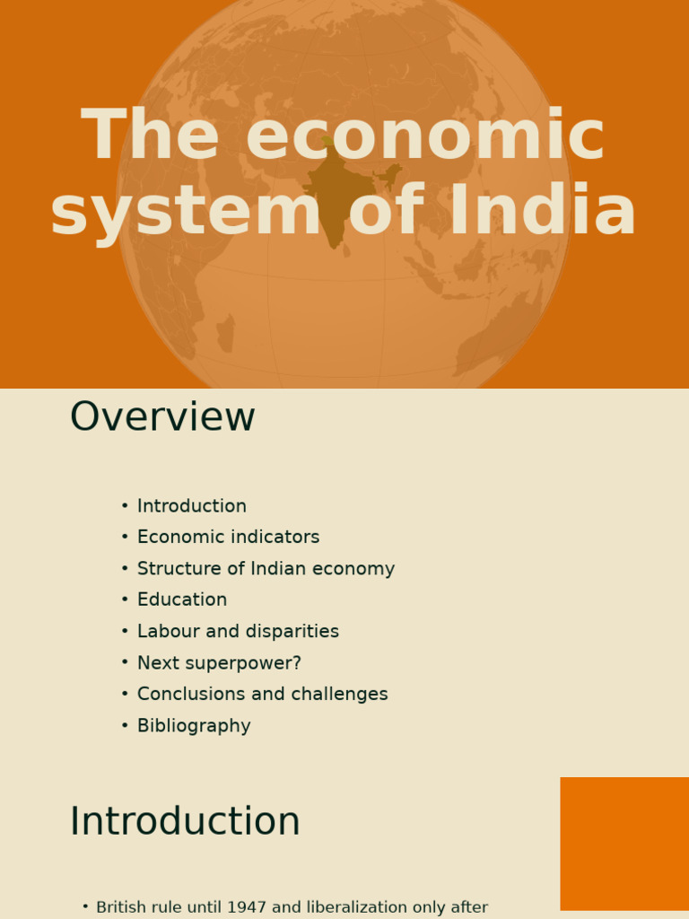 The Economic System of India | PDF | Economy Of India | Gross Domestic ...