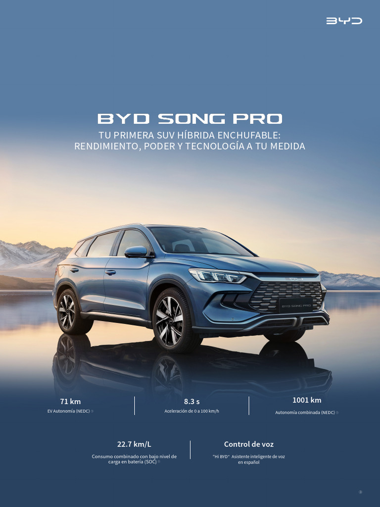 BYD SONG PRO Flyer ES MX 20250409 | PDF | Airbag | Vehículo de motor