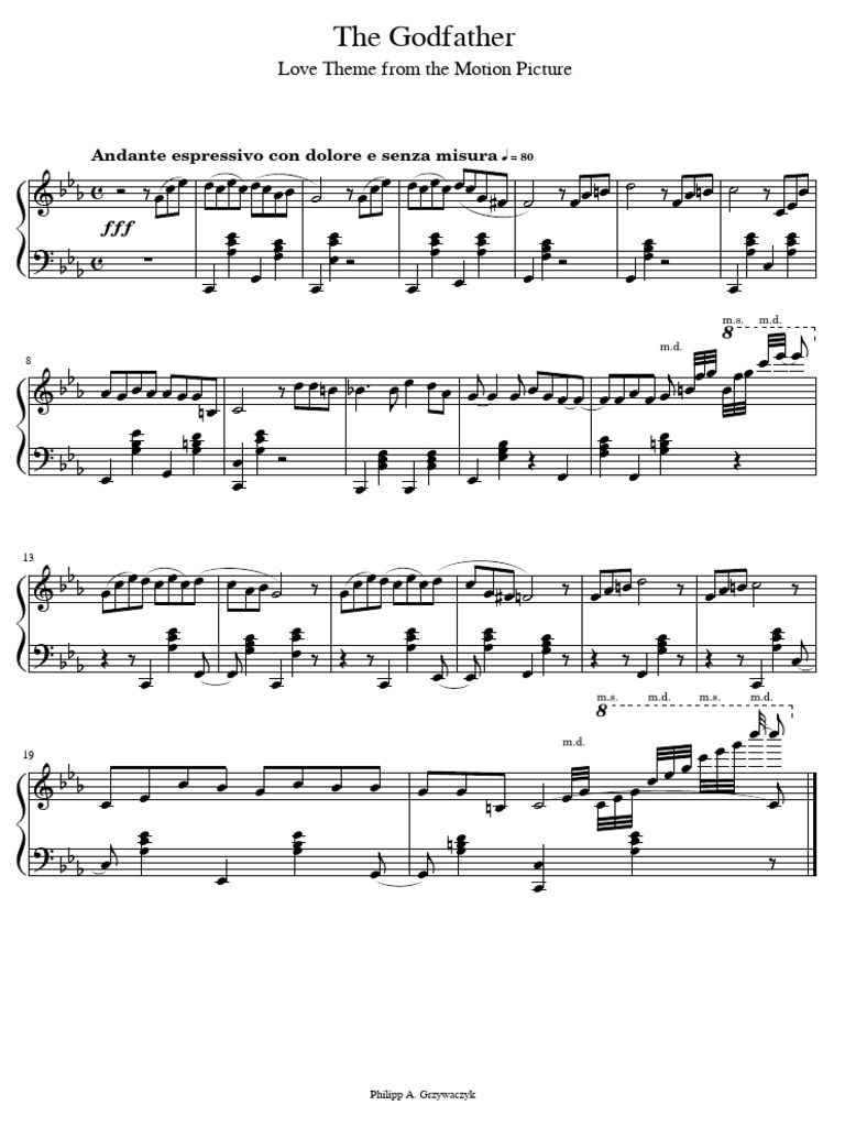 Godfather Love Theme Sheet Music | PDF