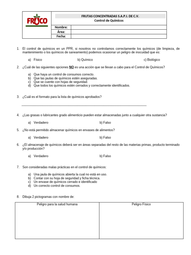 Control de Químicos en PPR: Guía Esencial | PDF