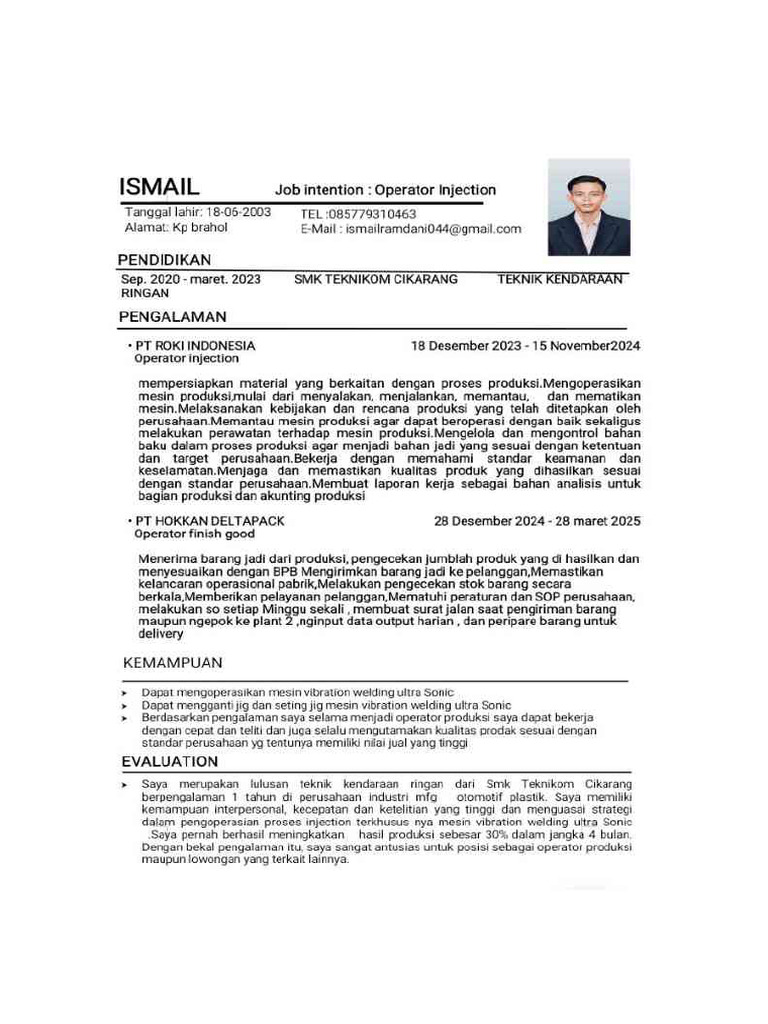 CV Ismail - 11zon | PDF