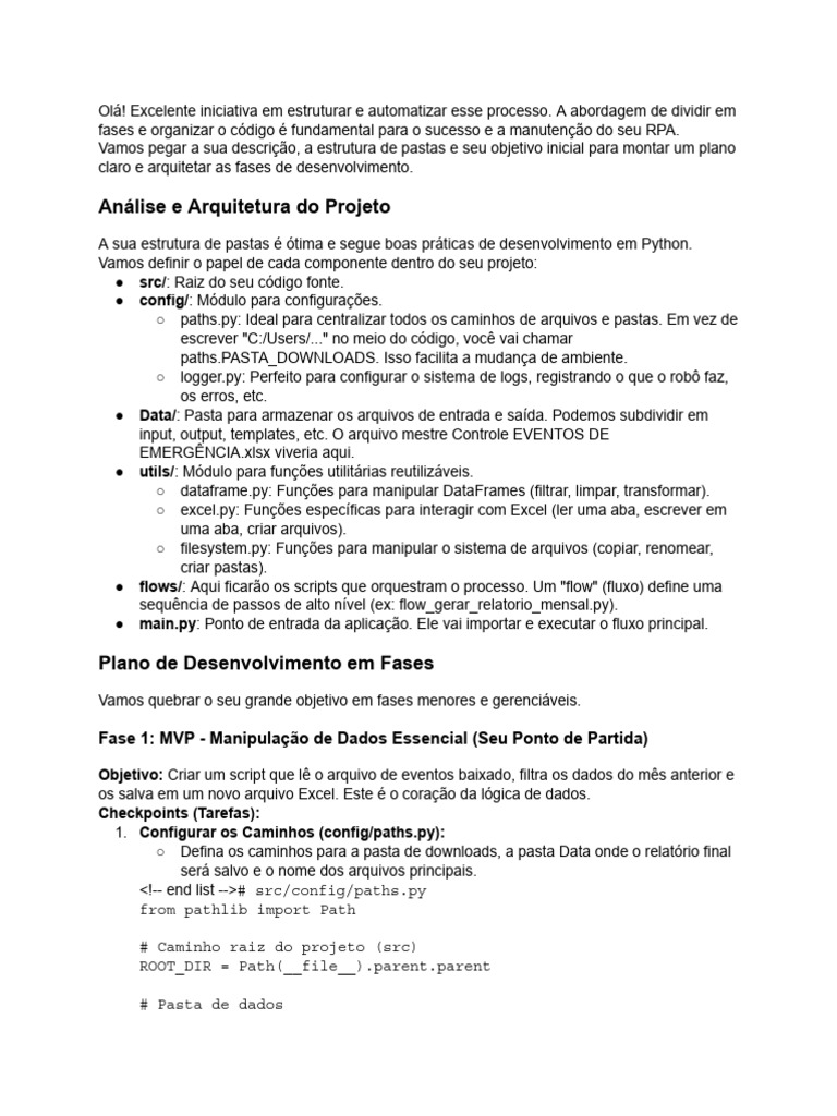 Identificar, Planejar e Arquitetar Rpa | PDF | Linguagem de script | Python (linguagem de ...