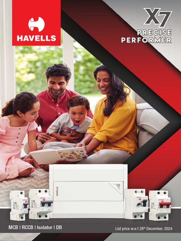 Havells Price List for MCBs and RCCBs 2025 | PDF | Electric Power ...