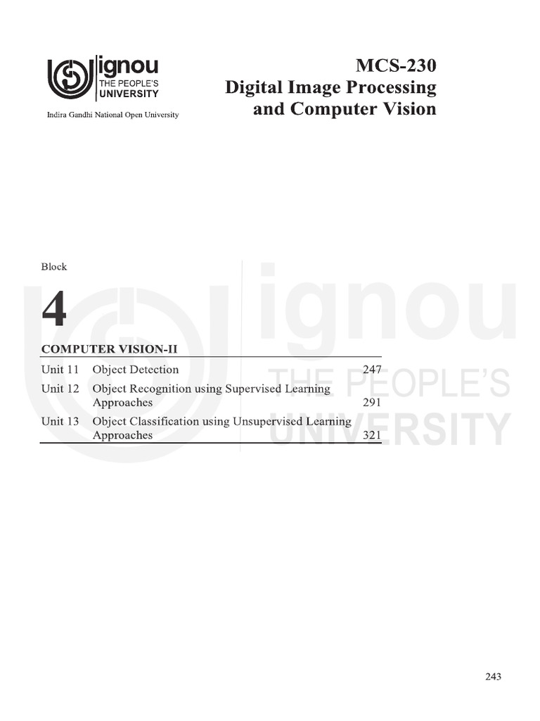 MCS 230 Digital Image Processing | PDF