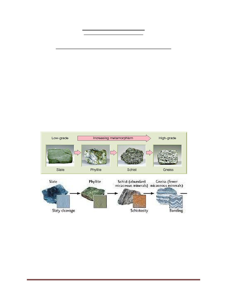Concept of Prograde, Retrograde and Poly Metamorphism | PDF | Rock ...