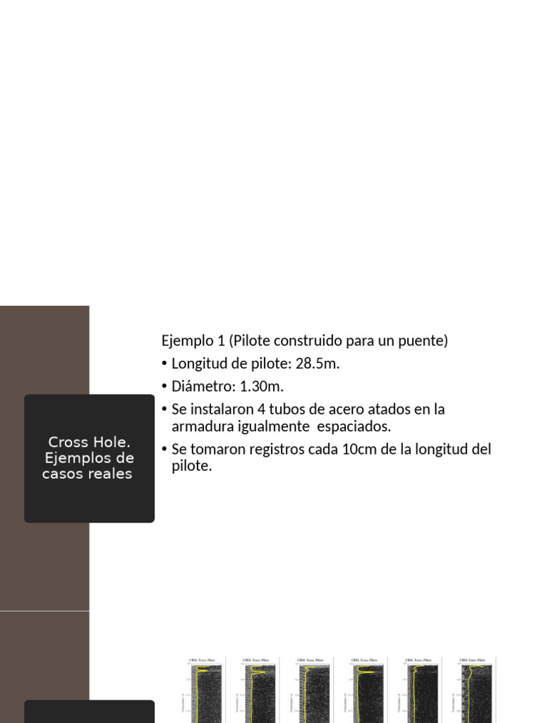 Ensayos Cross Hole en Pilotes | PDF | Fundación profunda | Ingeniería ...
