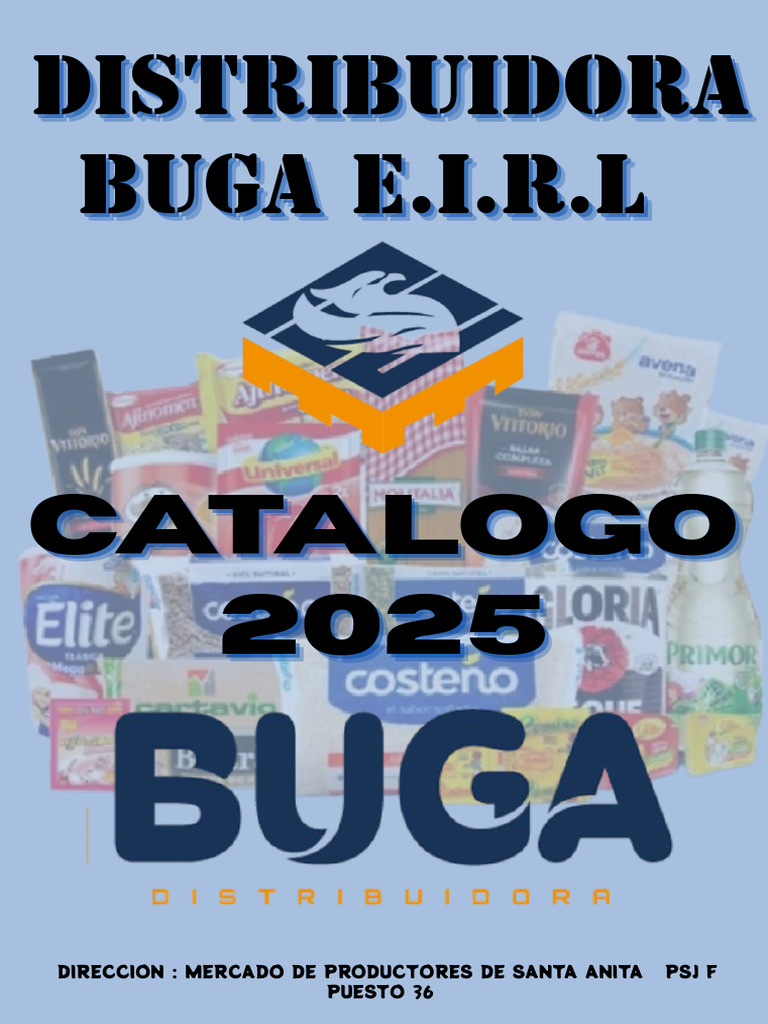 Catalogo Dristribuidora Buga 2025 | PDF | Harina | Trigo