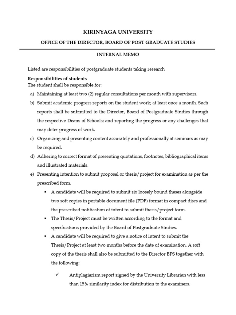 Responsibilities of Postgraduate Students Taking Research | PDF | Thesis | Postgraduate Education
