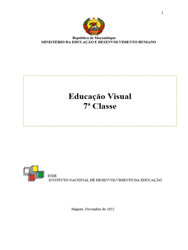 Educação Visual: 7ª Classe em Moçambique | PDF | Comunicação | Tecelagem