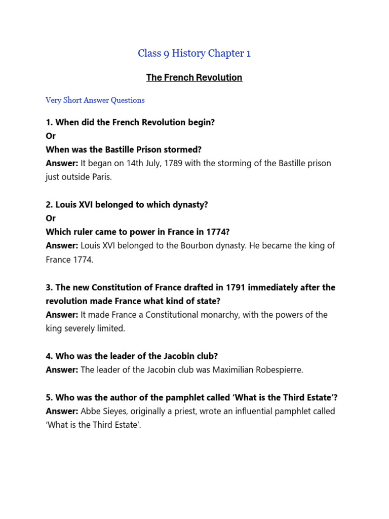 French Revolution: Key Events & Figures | PDF | French Revolution ...