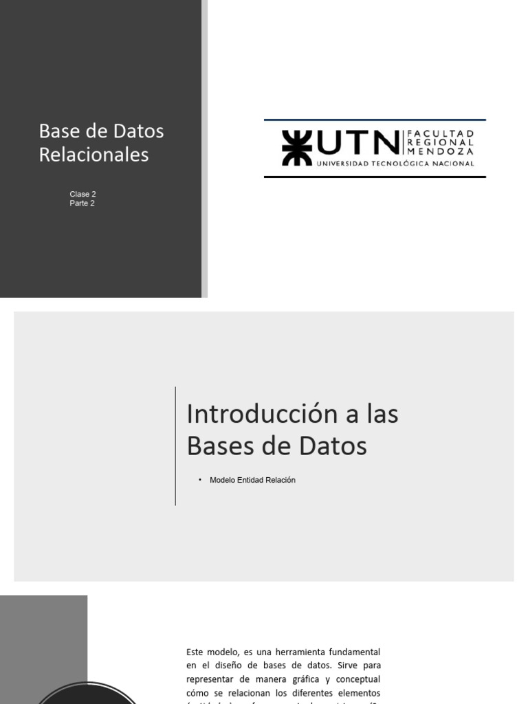 Clase 2 Modelo Entidad Relacionaaa | PDF | Objeto (informática) | Bases de datos