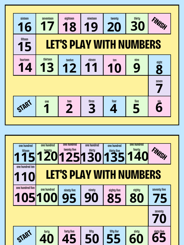 Back To School Board Game Template in Yellow Blue Simple Style | PDF