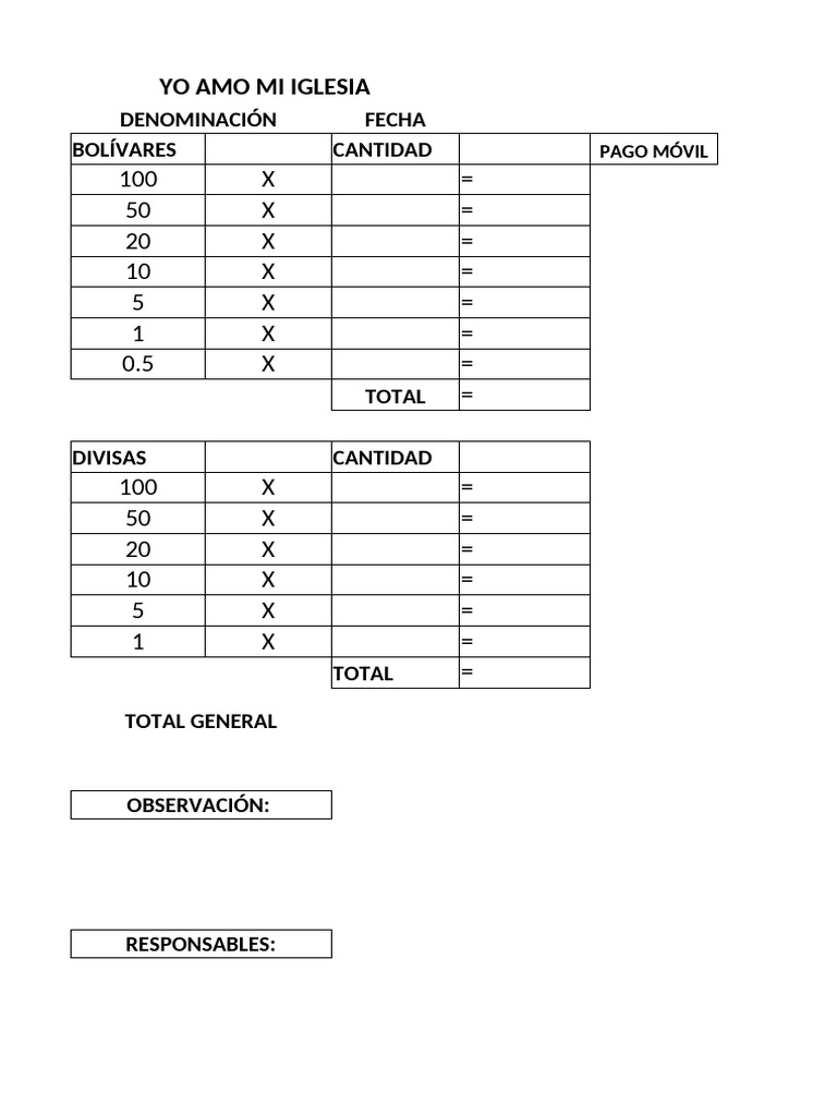 FORMATO DE CONTEO | PDF