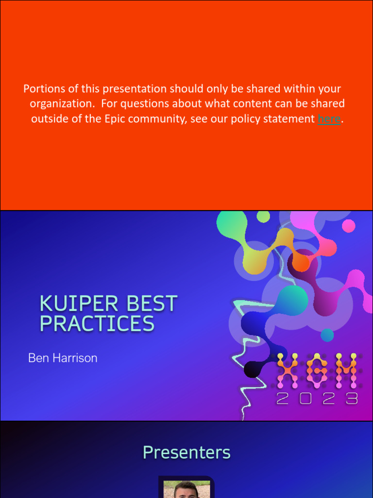 SRT65 Kuiper Best Practices | PDF | Server (Computing) | Information Technology